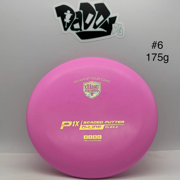 Discmania D-Line (Flex 2) P1x Beaded Putter – Daddy Disc Golf