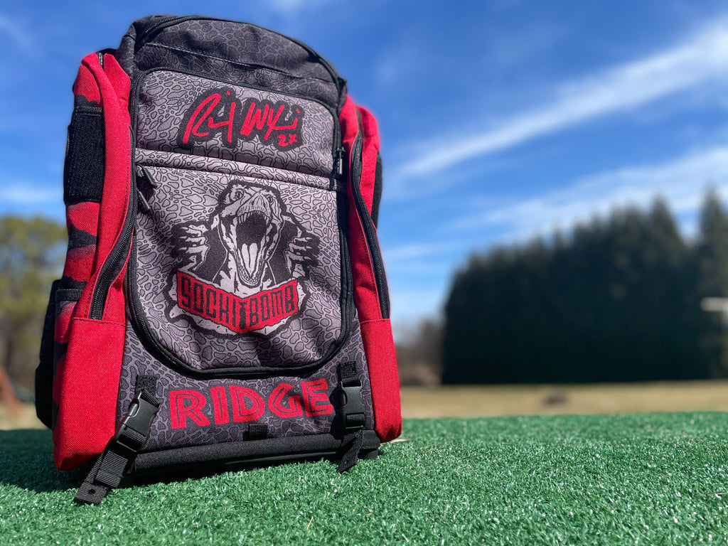 Limited Edition V3 Ricky Raptor Ridge Disc Golf Backpack Bag with buil ...